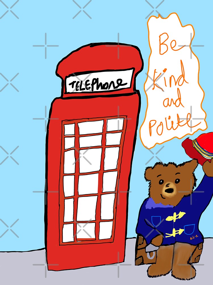 "Be kind and polite" Sticker for Sale by ArtistRebeccaLS | Redbubble