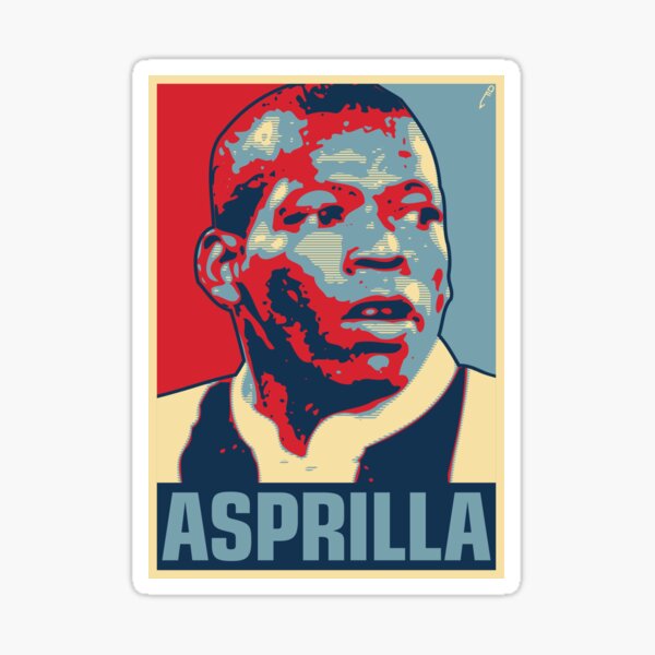 "Asprilla" Sticker for Sale by DAFTFISH | Redbubble
