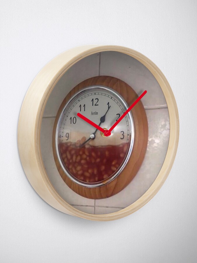 "Beans O' Clock" Clock for Sale by ejdesignsrb | Redbubble