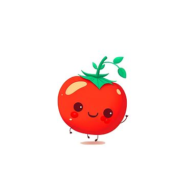"Cute kawaii chibi tomato" Sticker by ChibiInstant | Redbubble