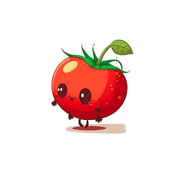 "Cute kawaii chibi tomato" Sticker by ChibiInstant | Redbubble