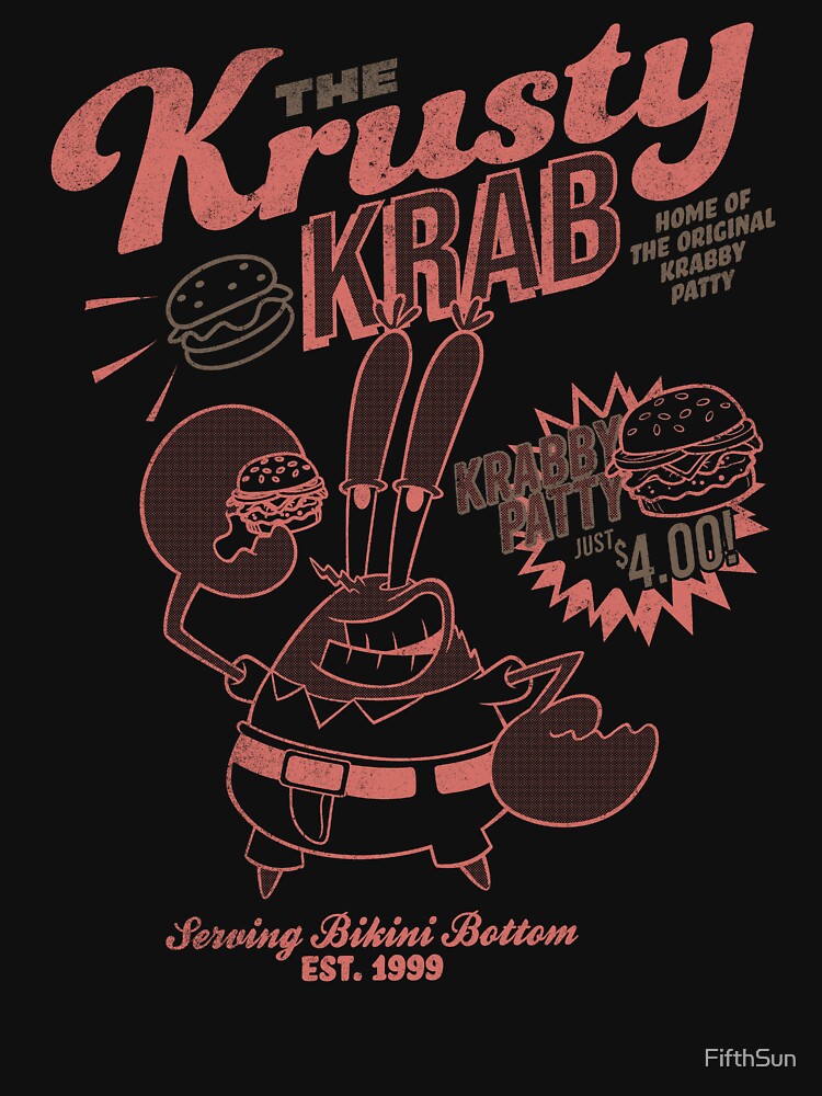 "SpongeBob SquarePants Mr. Krabs Krusty Krab Poster" Active T-Shirt for ...
