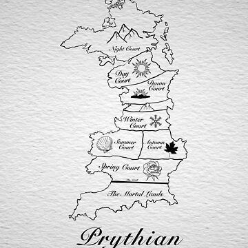 "ACOTAR Prythian" Sticker for Sale by Sunsetcandyart | Redbubble