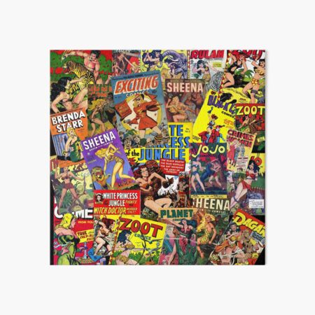 "Vintage cartoon collage" Art Board Print by LuciaS | Redbubble