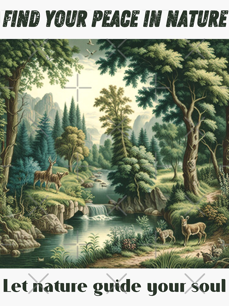 "Let nature guide your soul design for nature lovers design to print on ...