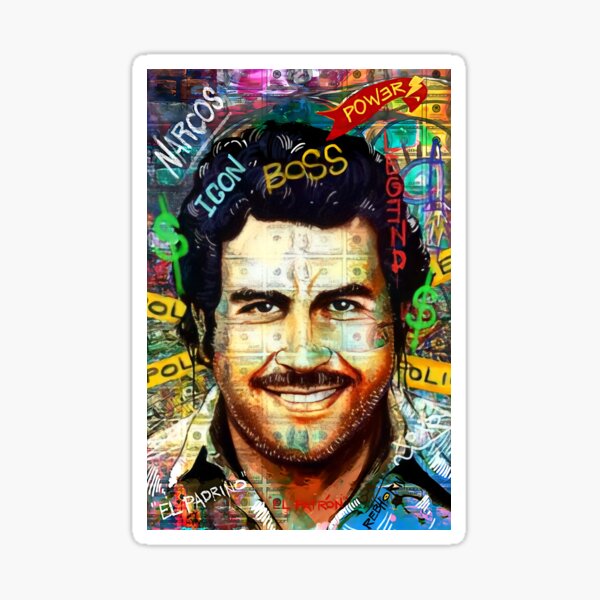 "PABLO ESCOBAR CARTEL DE COLOMBIA CARTEL DE CALI" Sticker for Sale by ...