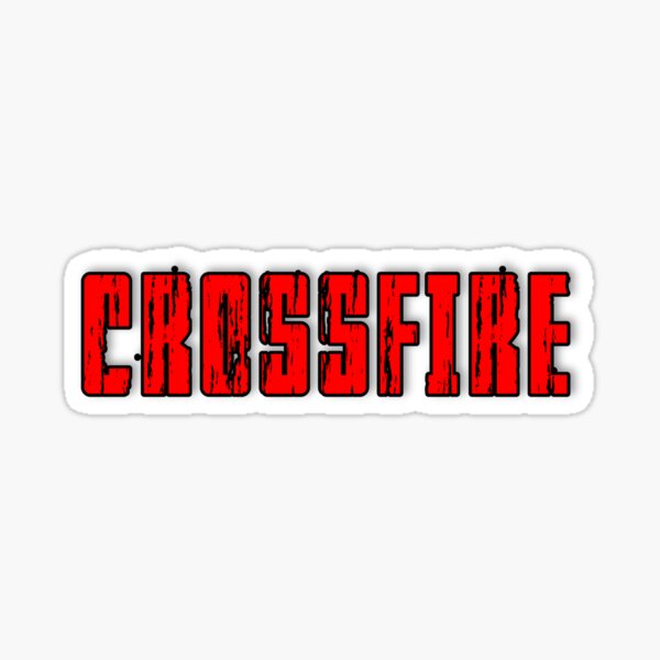 "CROSSFIRE" Sticker for Sale by BlackOrion | Redbubble