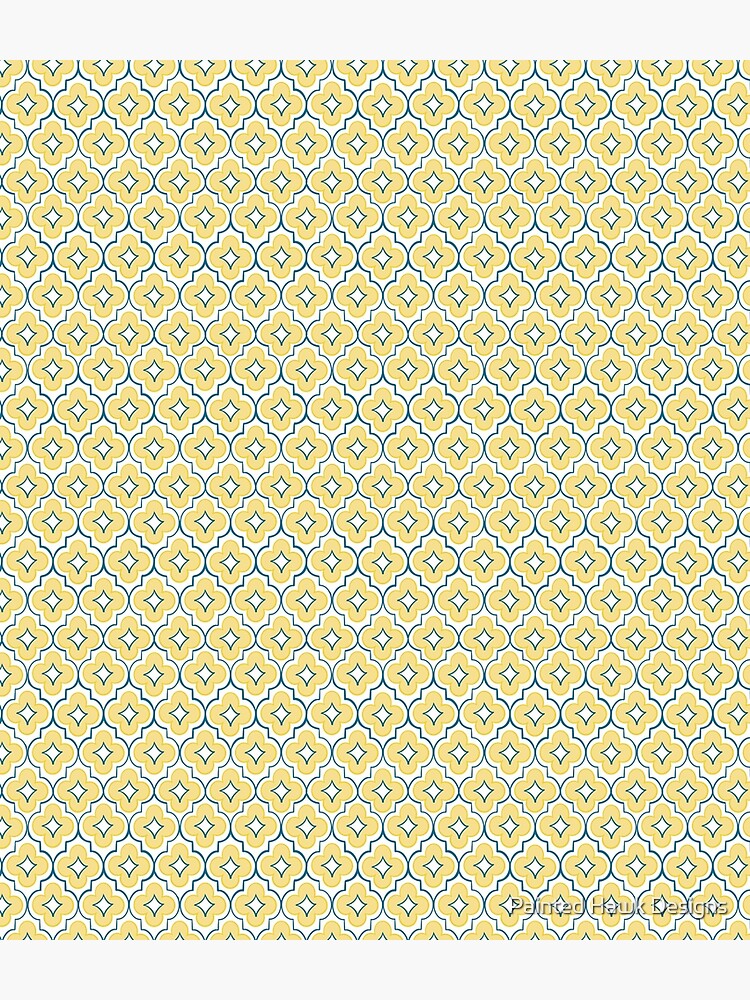 Yellow and Blue Moroccan Tile Backpack sold by Bala Subramaniam | SKU ...