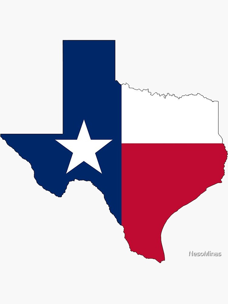 "Texas Flag" Sticker for Sale by NesoMinas | Redbubble