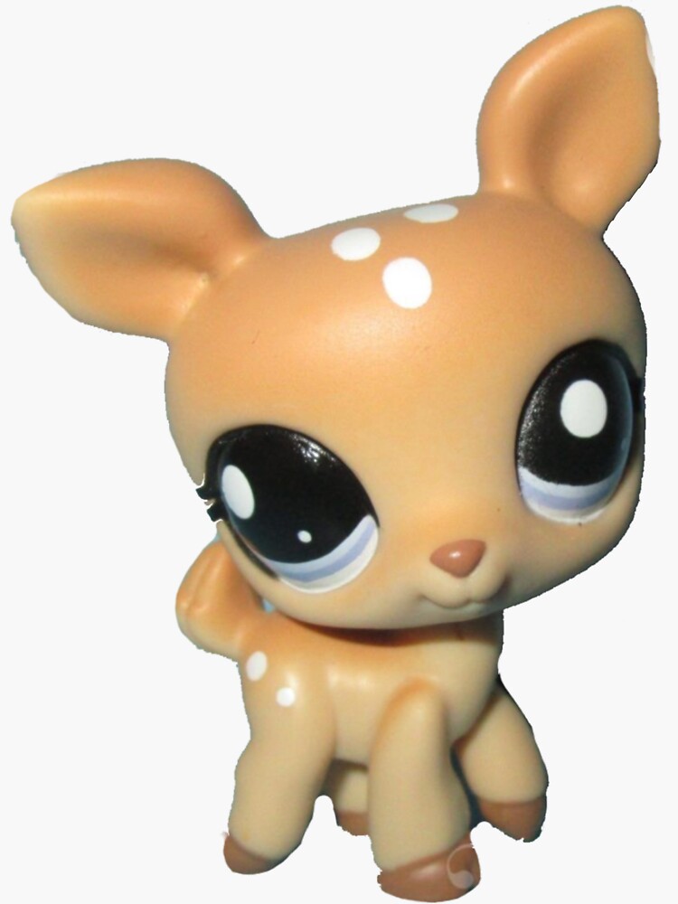 "littlest pet shop deer" Sticker for Sale by spoiledbratz | Redbubble