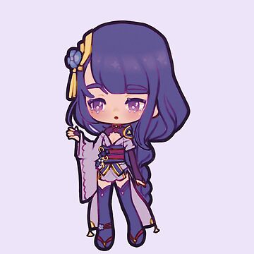 "Raiden Shogun Chibi - Genshin Impact" Sticker for Sale by EggvvitchArt ...