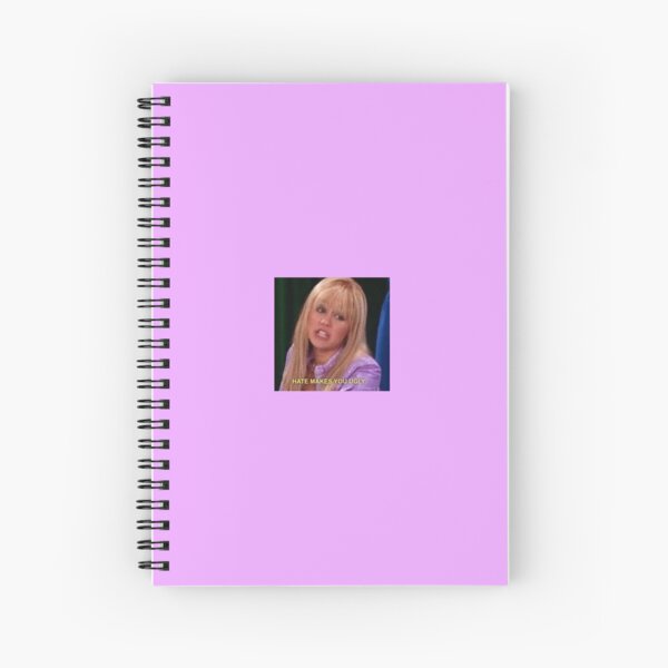 ""hate makes you ugly" Hannah Montana nostalgic meme" Spiral Notebook ...