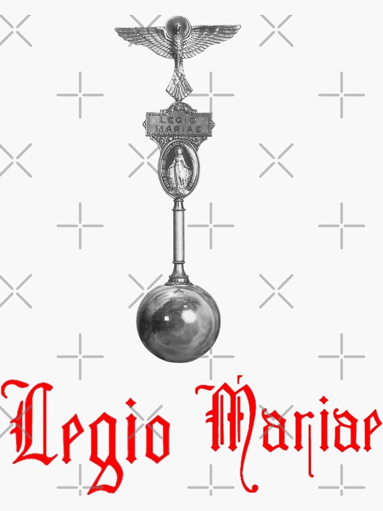 "Legion of Mary, Legio Mariae, Marijina Legija, Legione di Maria" Sticker for Sale by ADMG ...