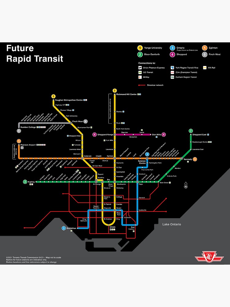 "Future TTC 2035 Rapid Transit Map Poster" Sticker for Sale by ...