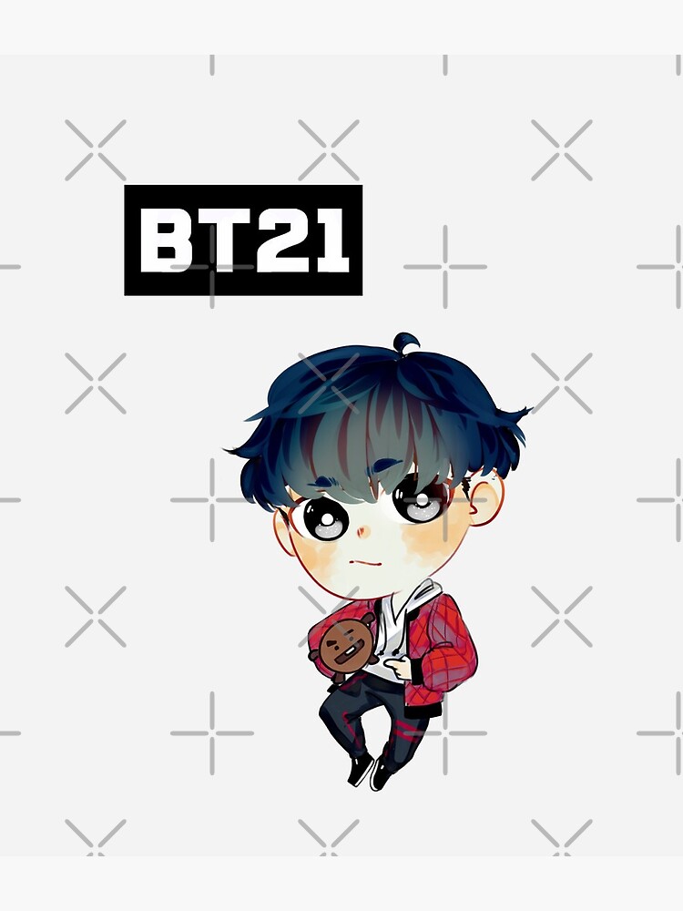 "BTS - BT21 SUGA" Art Print by p0zuda | Redbubble