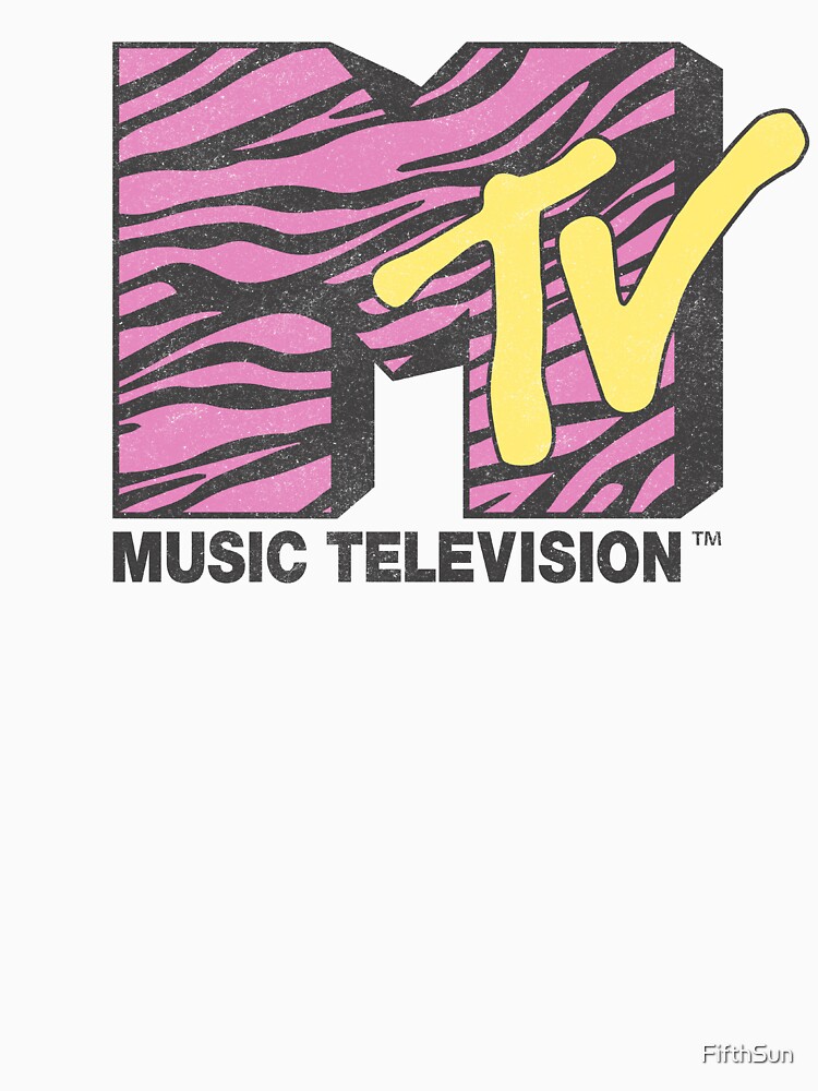 "MTV Music Television Pink Zebra Fill Logo" T-shirt for Sale by ...
