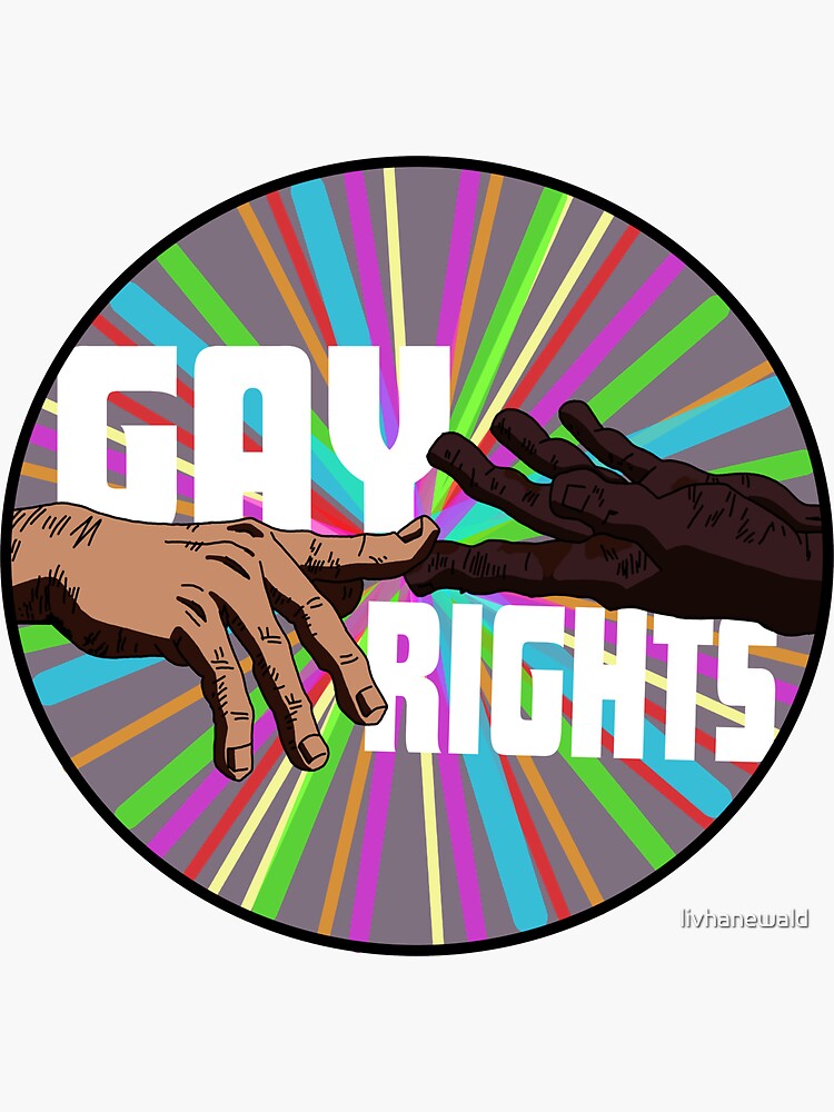 "Gay Rights BKDK canon" Sticker for Sale by livhanewald | Redbubble