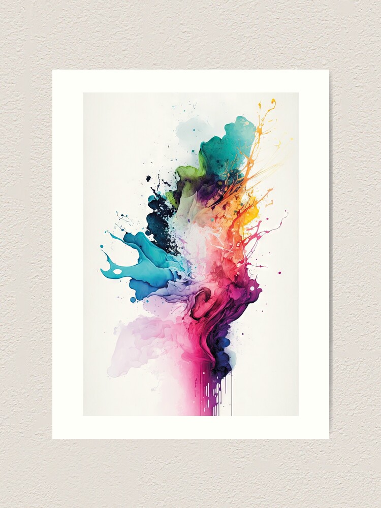 Abstract Watercolor Painting