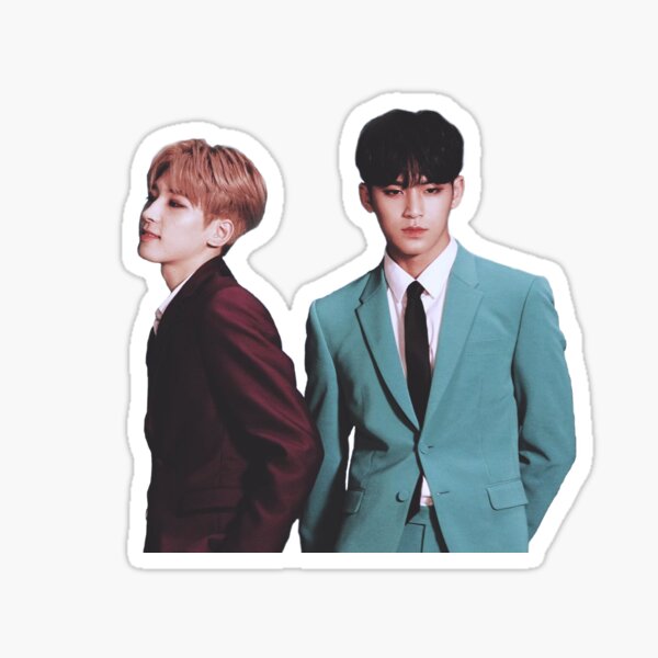 "Meanie (Mingyu and Wonwoo) Seventeen Sticker" Sticker for Sale by ...