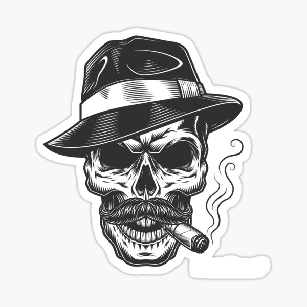 "gangstar skull smoke" Sticker by ilimineMaster | Redbubble