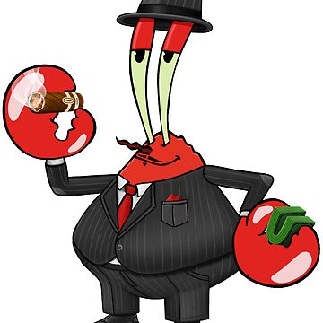 "Mafia Krabs" Sticker for Sale by desartdestro | Redbubble