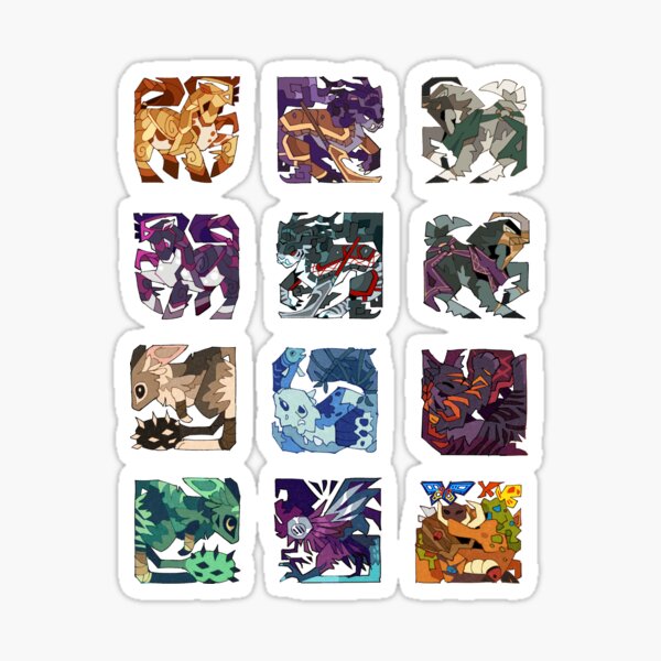 "little beasts sticker sheet" Sticker for Sale by cloudmancy | Redbubble