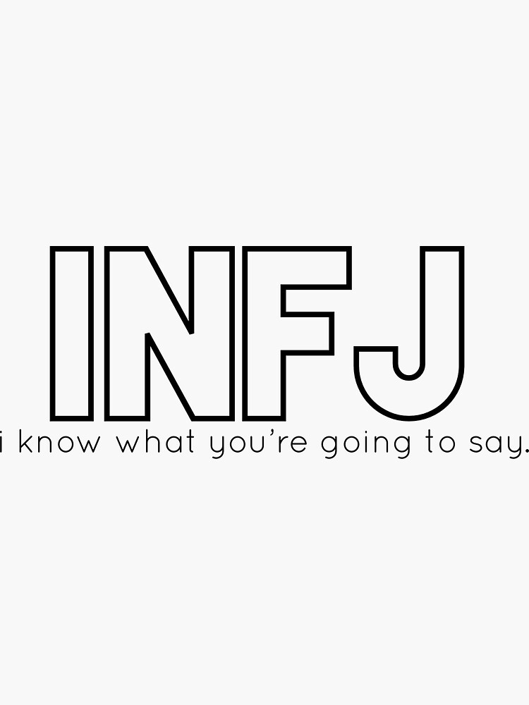 "INFJ" Sticker by HanBshaw007 | Redbubble