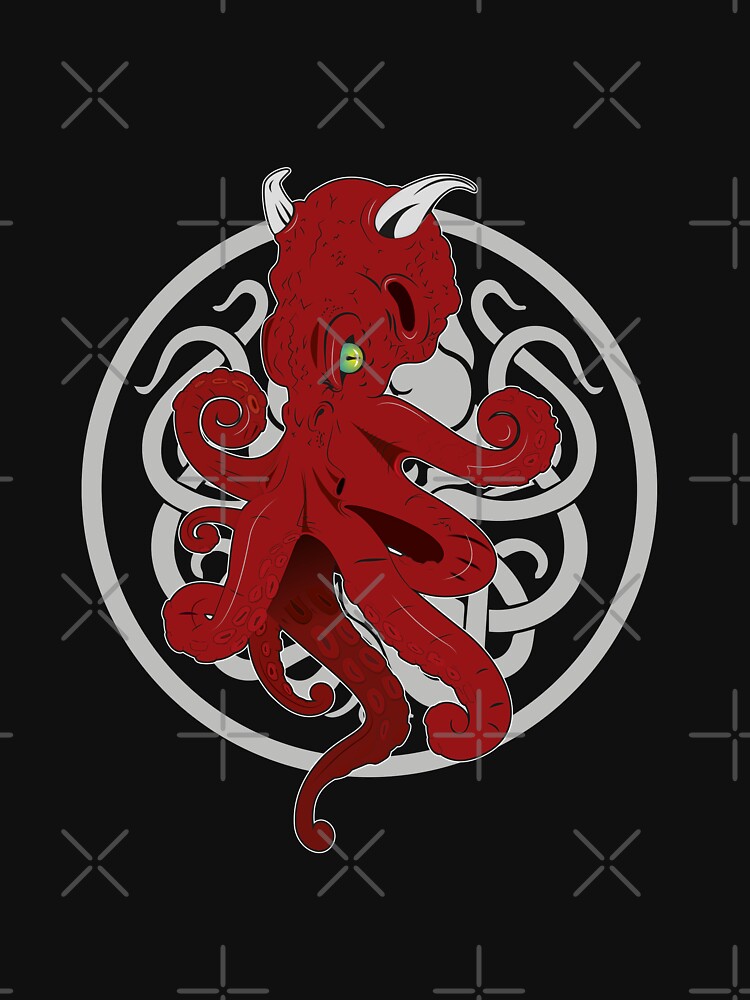"Infernal red Cthulhu" T-shirt for Sale by Dirtdiver06 | Redbubble ...
