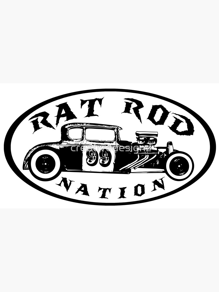 "Rat Rod Nation Design" Poster by DrewskiDesignz | Redbubble