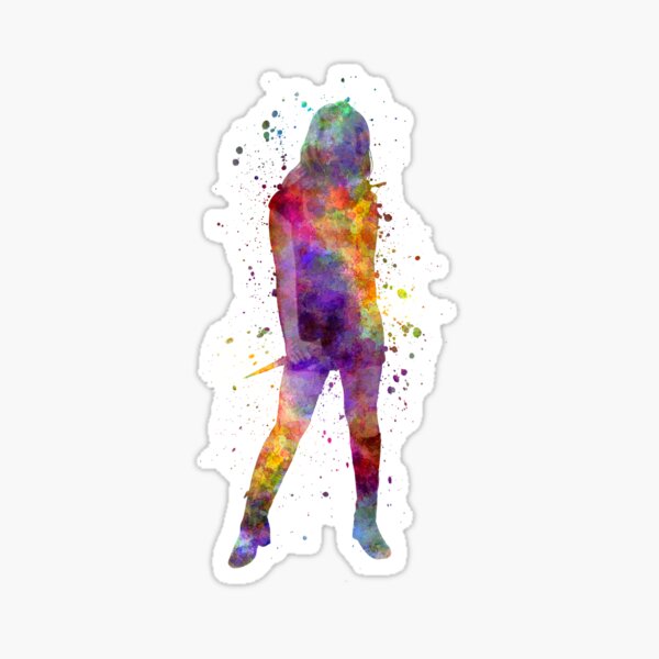 "Buffy vampire hunter in watercolor art" Sticker by paulrommer | Redbubble