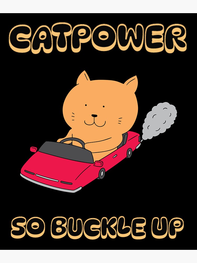 "CATPOWER, CAT MEME" Sticker for Sale by Rosroy61 | Redbubble
