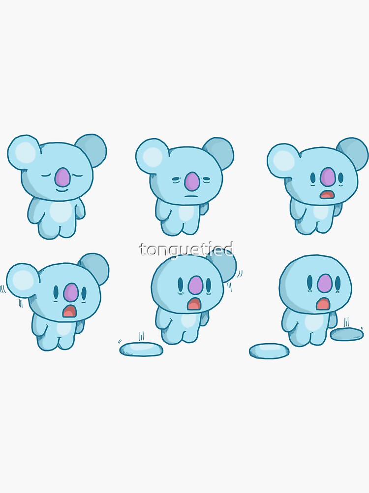"koya koala" Sticker for Sale by tonguetied | Redbubble