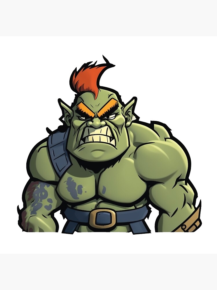 Poster for Sale mit "Cartoon-Ork" von Digital-Space | Redbubble