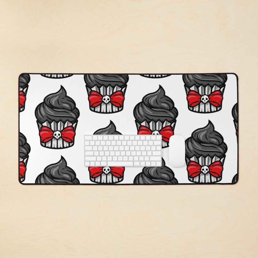 "Gothic cupcake with skull, gothic birthday, emo birthday " Sticker for ...