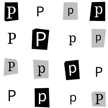 Pegatina for Sale con la obra «Conjunto de recortes de periódico letra ...