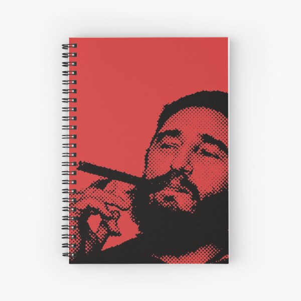 "Young Fidel Castro Smoking Cigar" Spiral Notebook for Sale by ibadishi ...