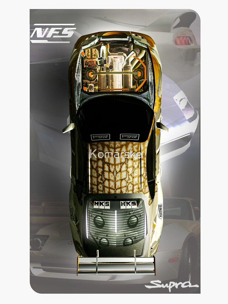 "Need For Speed Underground 2 | Supra" Sticker for Sale by Komarske ...