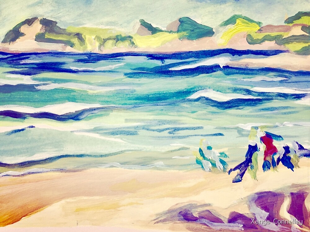 "Old fashioned Shelly beach" by Xanga Connelley | Redbubble