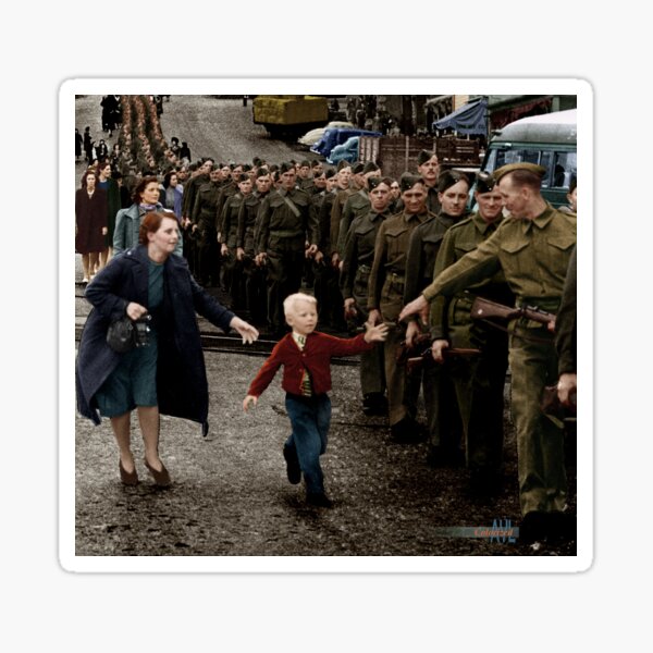 "Wait for me Daddy, 1940" Sticker by lexmil | Redbubble