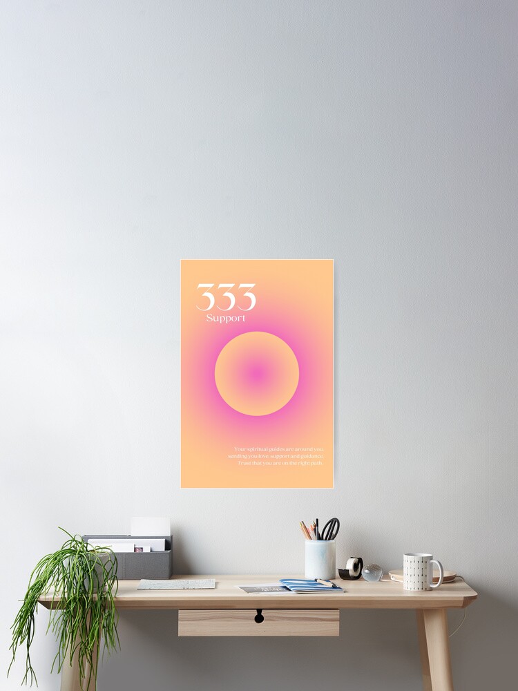 "Angel Number 333 Support Aura Gradient Energy Aesthetic Spiritual ...