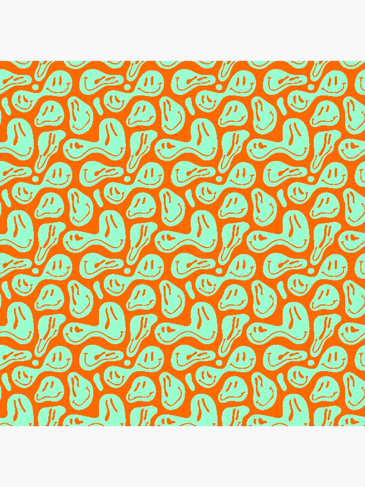 "Dripping smile neon groovy pattern" Sticker for Sale by ...