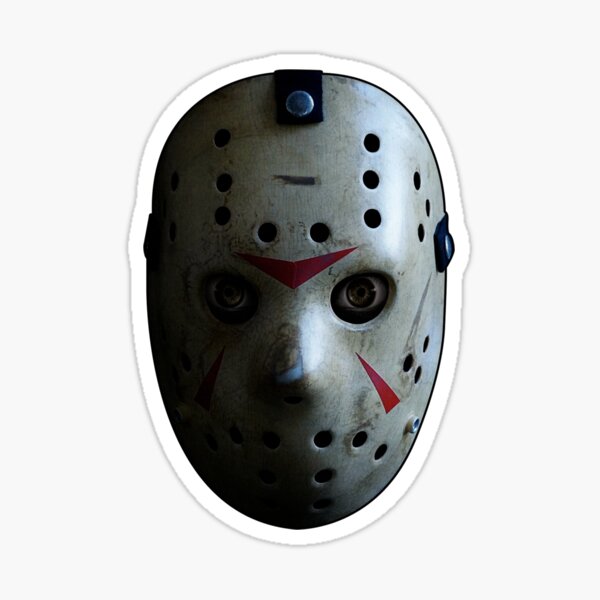 "Friday The 13th Jason Mask" Sticker by jacobcdietz | Redbubble
