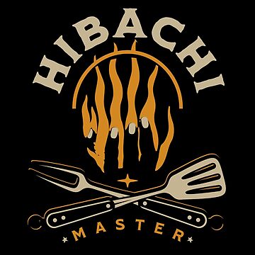 "Hibachi Chef, Hibachi Grill, Japanese Grill" Poster for Sale by ...