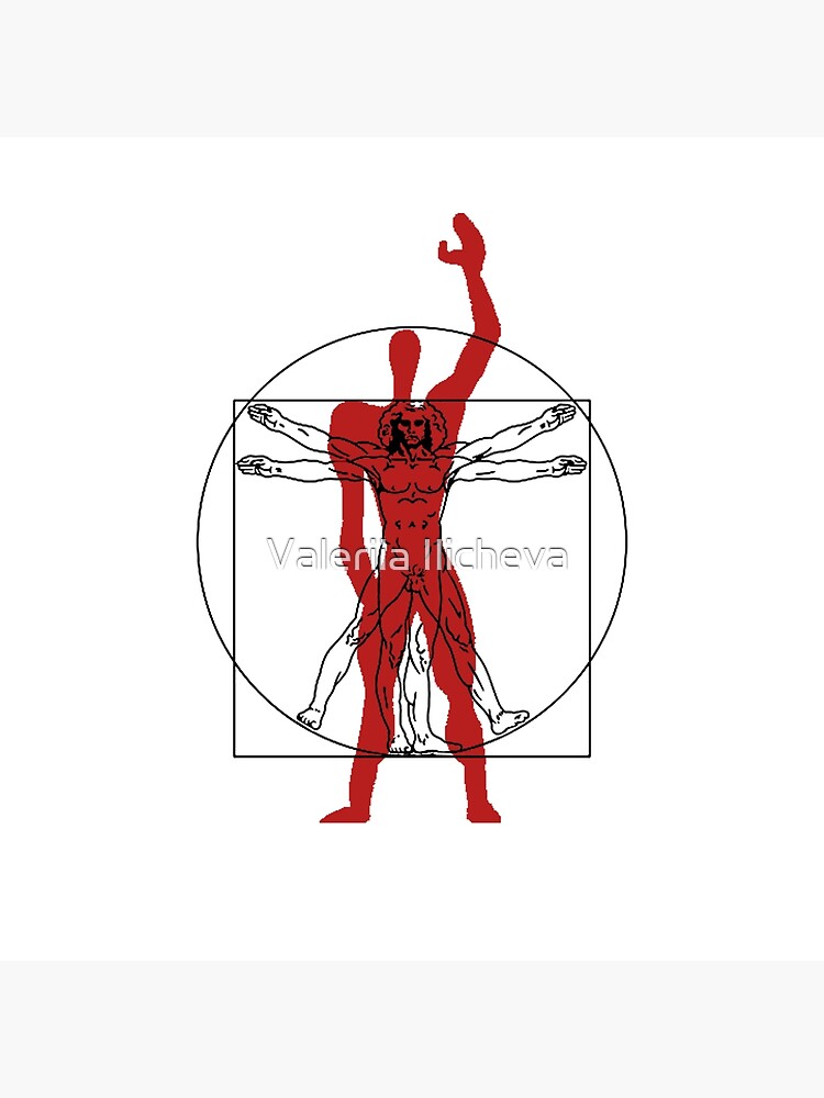 "Modulor / Vitruvian Man" Poster for Sale by rusapelogrosa | Redbubble