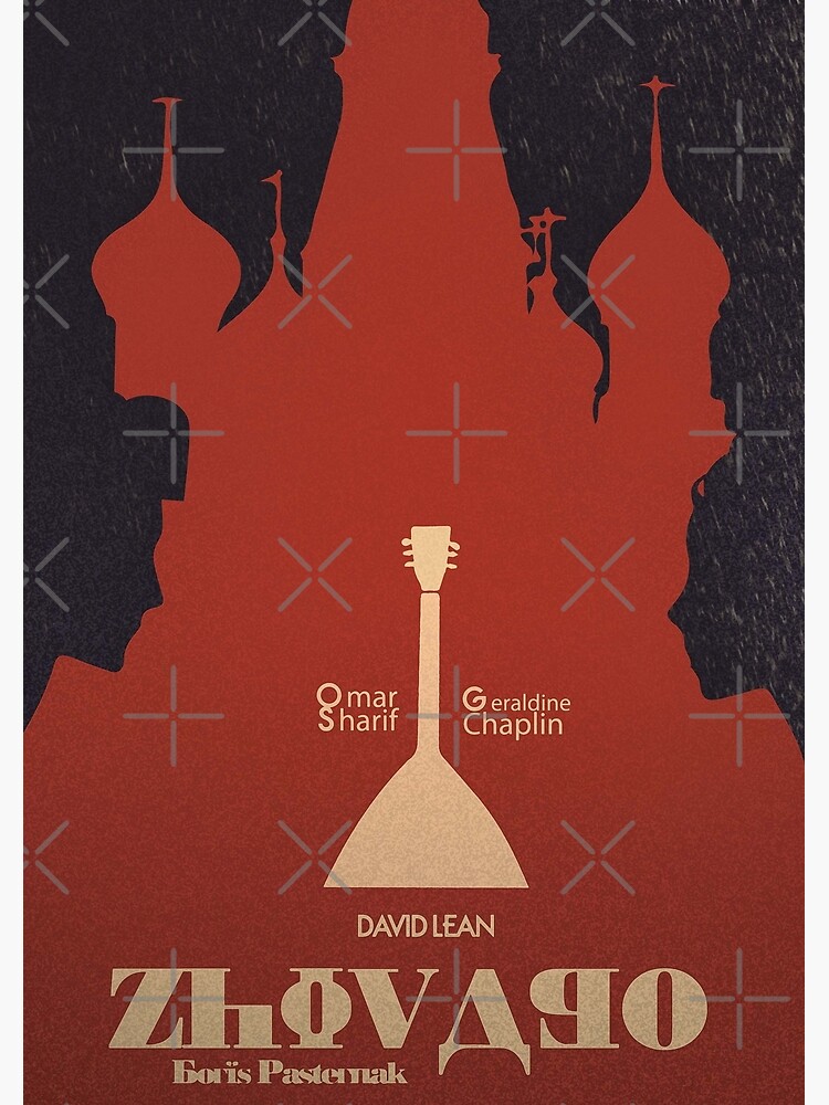 "Doctor Zhivago, minimalist movie poster, David Lean film with Omar ...