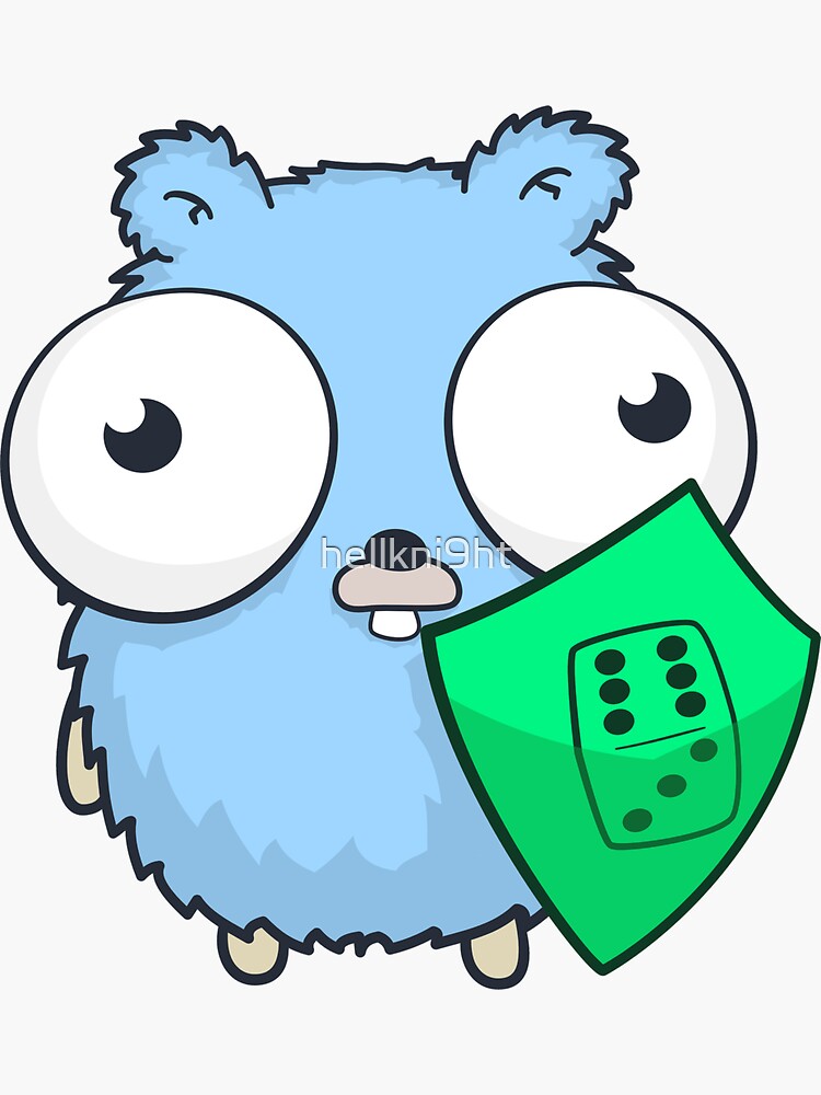 "The Go Gopher: Fuzz (Navy)" Sticker for Sale by hellkni9ht | Redbubble