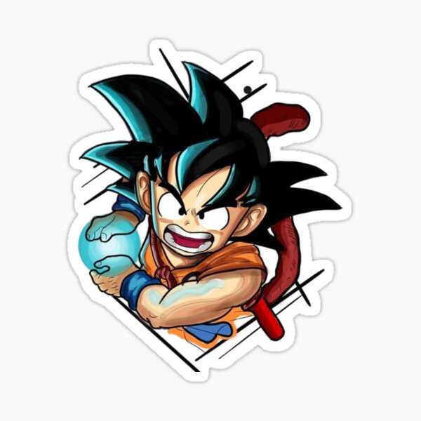 "Kid Goku" Sticker for Sale by AnimeShopBalkan | Redbubble