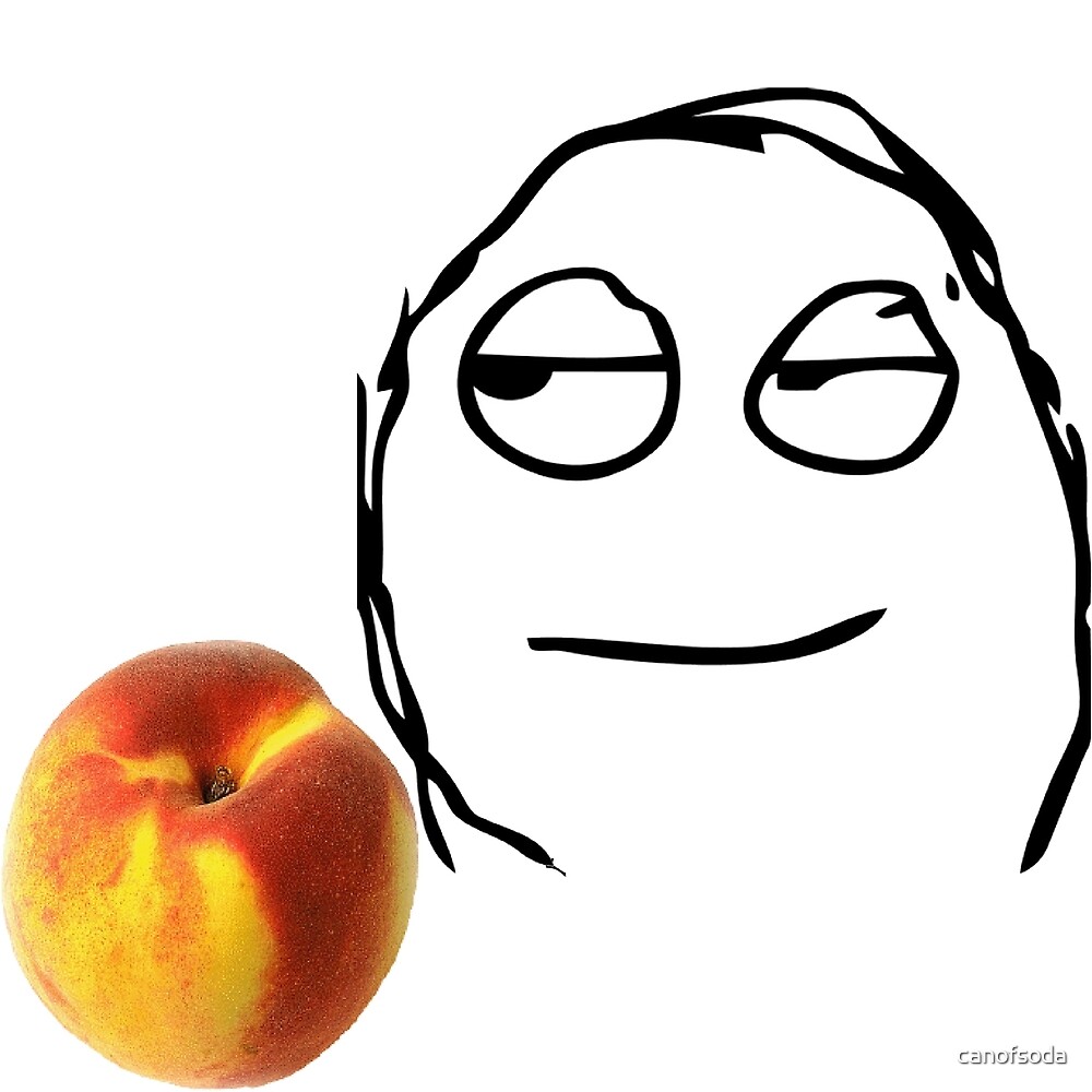 "Peach Time" by canofsoda | Redbubble