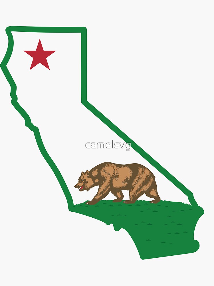 "California State Map and Flag, California, US State, United State ...