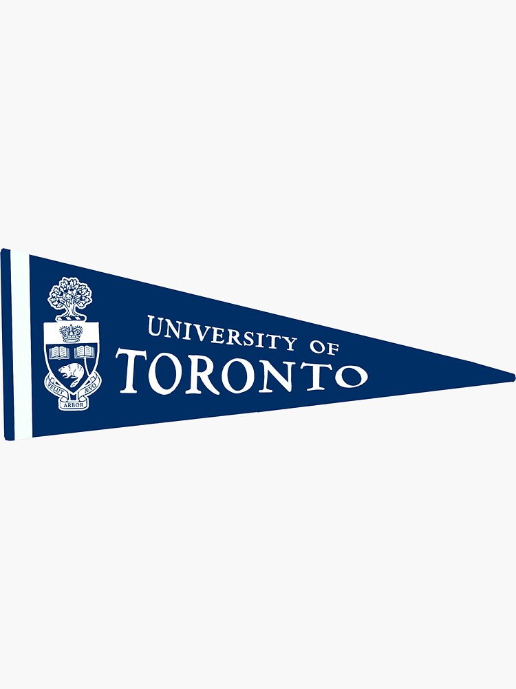 "University of Toronto Banner " Sticker for Sale by artbyvivea | Redbubble